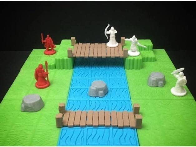 Archivo STL gratis Modular Grassland Tactics Tiles (18mm scale)・Plan ...