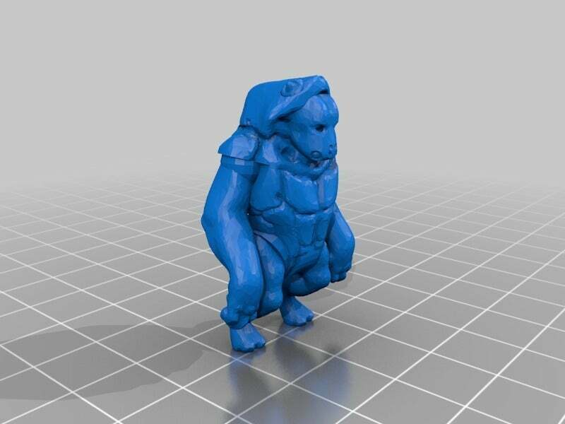 Free STL file Hom, Mowga Diplomat, 28mm Miniature・3D print object to ...