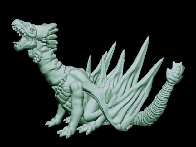 Free STL file Forest Dragon (Redux)・Model to download and 3D print・Cults