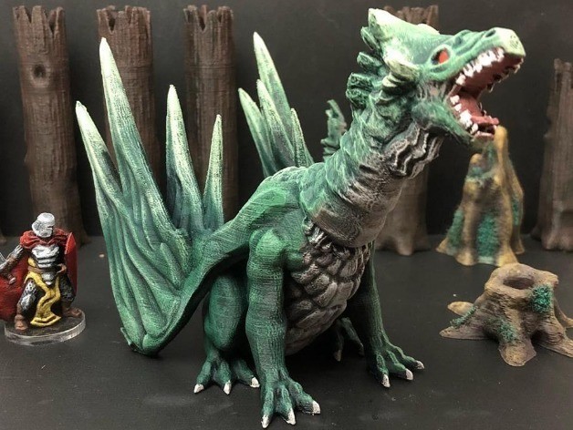 Free STL file Forest Dragon (Redux) 🐉・Model to download and 3D print・Cults