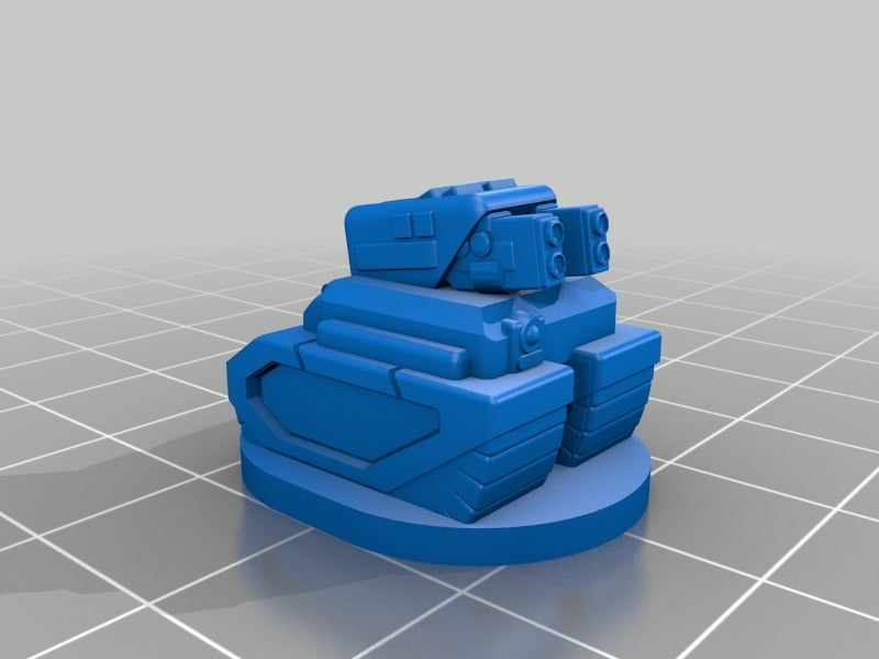 Free STL file Turret Mech (18mm scale) 🤖・3D print object to download・Cults