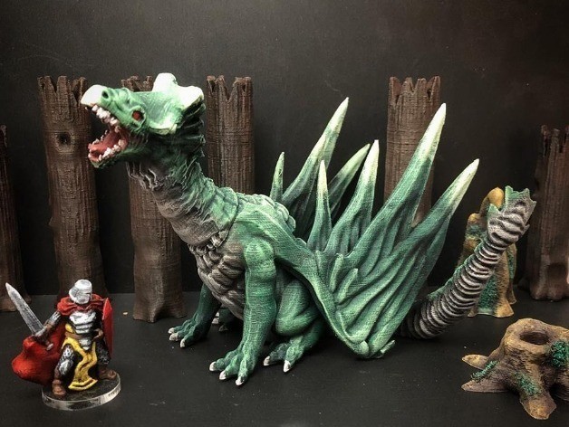 Free STL file Forest Dragon (Redux) 🐉・Model to download and 3D print・Cults