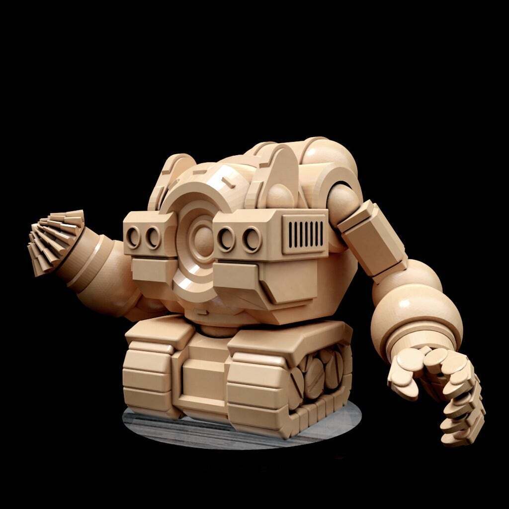 Free STL file Dwarven Mining Robot (32mm scale) 🤖・3D printer model to ...