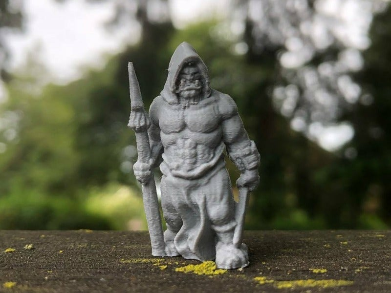 Free STL file D6Modular Fantasy: Half-Orc Vagabond (28mm/32mm scale)・3D ...
