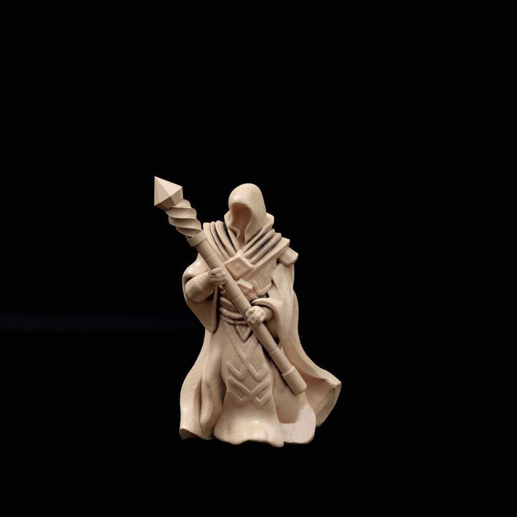 STL-Datei Guild Mage with Staff (32mm scale) kostenlos・Vorlage für 3D ...