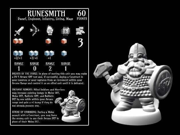 Archivo STL gratis Runesmith (escala 18mm)・Objeto de impresión 3D para ...