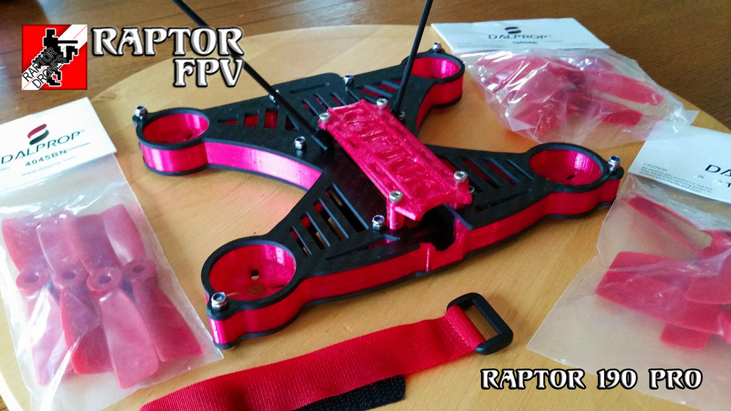 Free 3D file Raptor 190 Racing Quadcopter 🚁・Template to download and 3D ...