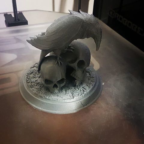 3D printable Raven with Skulls • made with Robobeast・Cults