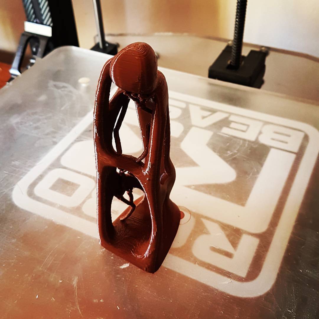 3D printed The Thinker • made with Robobeast・Cults