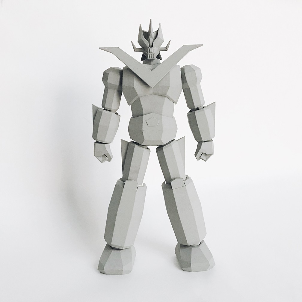 STL file Low Poly Great Mazinger 🤖・3D printable model to download・Cults