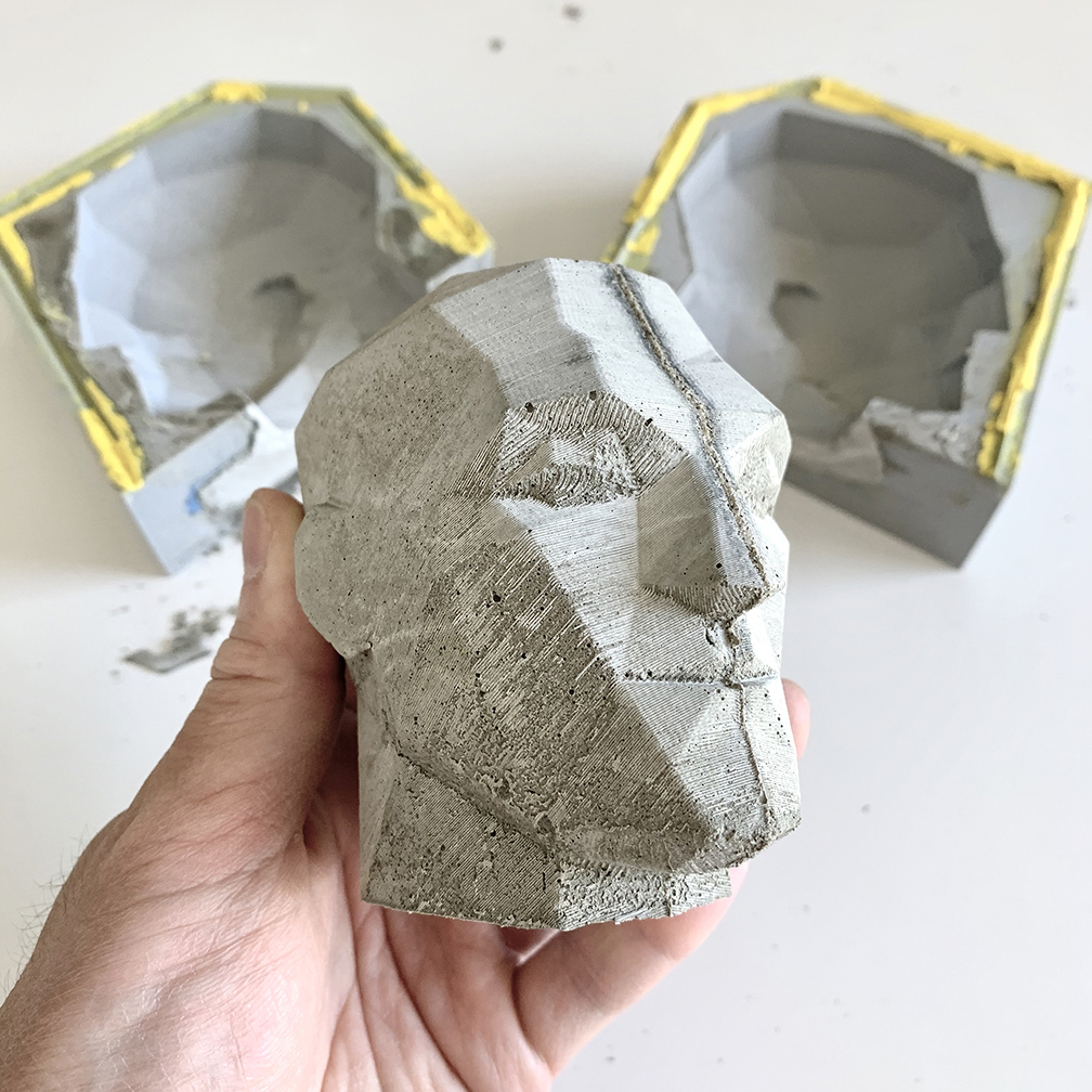 STL-Datei Mold for Concrete Low Poly Head・Design zum Herunterladen und ...