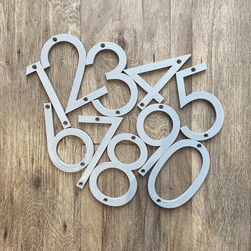 Download STL file Numbers - 0 thru 9 • 3D printer model ・ Cults