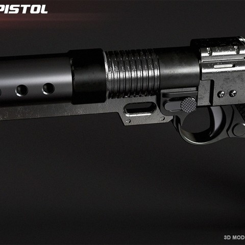 Download STL file A180 blaster pistol Jyn Erso • 3D printer object ・ Cults