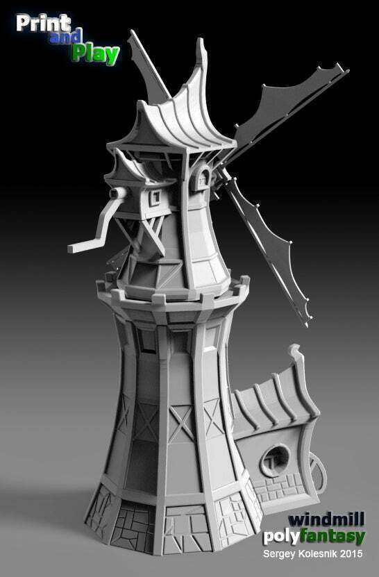 Free STL file Fantasy windmill 🧸・3D print design to download・Cults