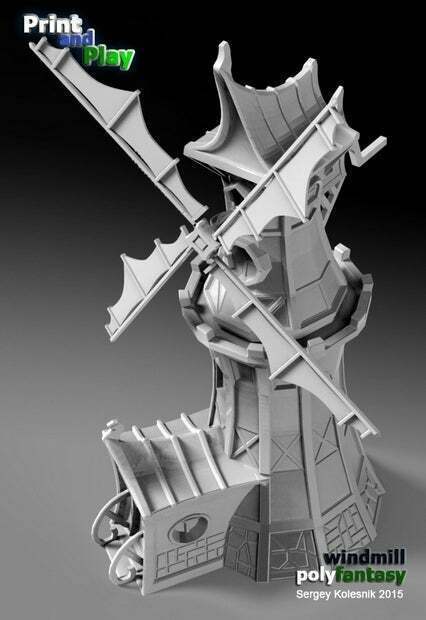 Free STL file Fantasy windmill 🧸・3D print design to download・Cults