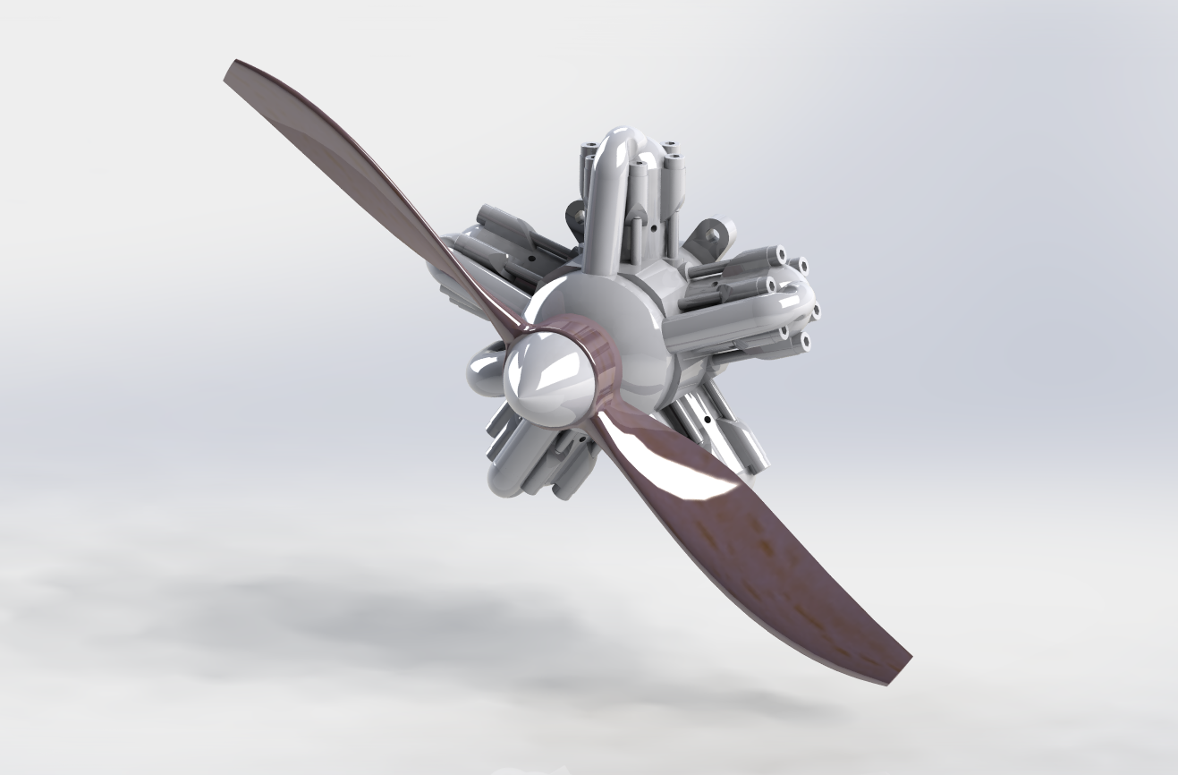 Free STL file Radial Engine ( Compressed Air Engine ) Experimental ️ ...