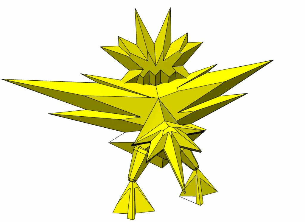 Free STL file Zapdos 🐉・3D printable model to download・Cults