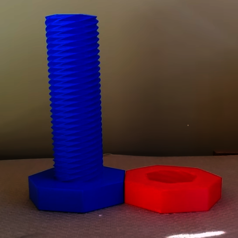 Free STL file Nut & Bolt・3D printable model to download・Cults
