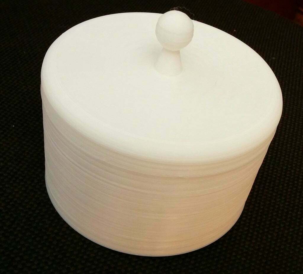 Free STL file Round box with top・3D printer design to download・Cults