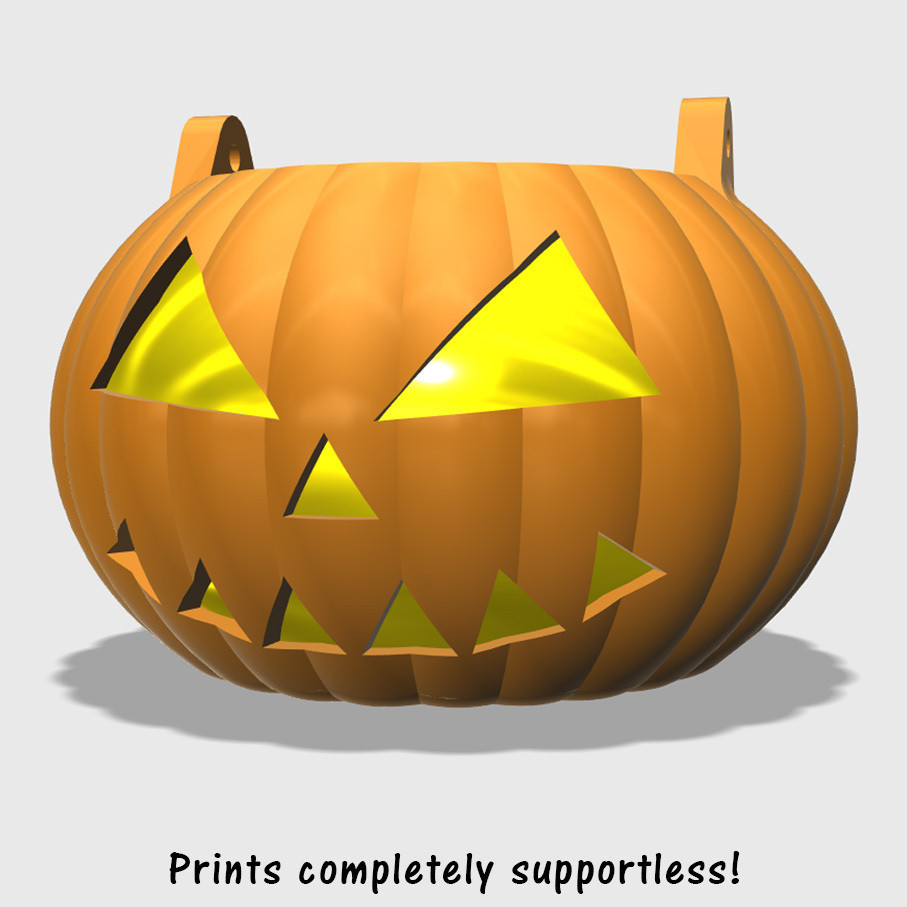 STL file Halloween pumpkin・3D printer model to download・Cults