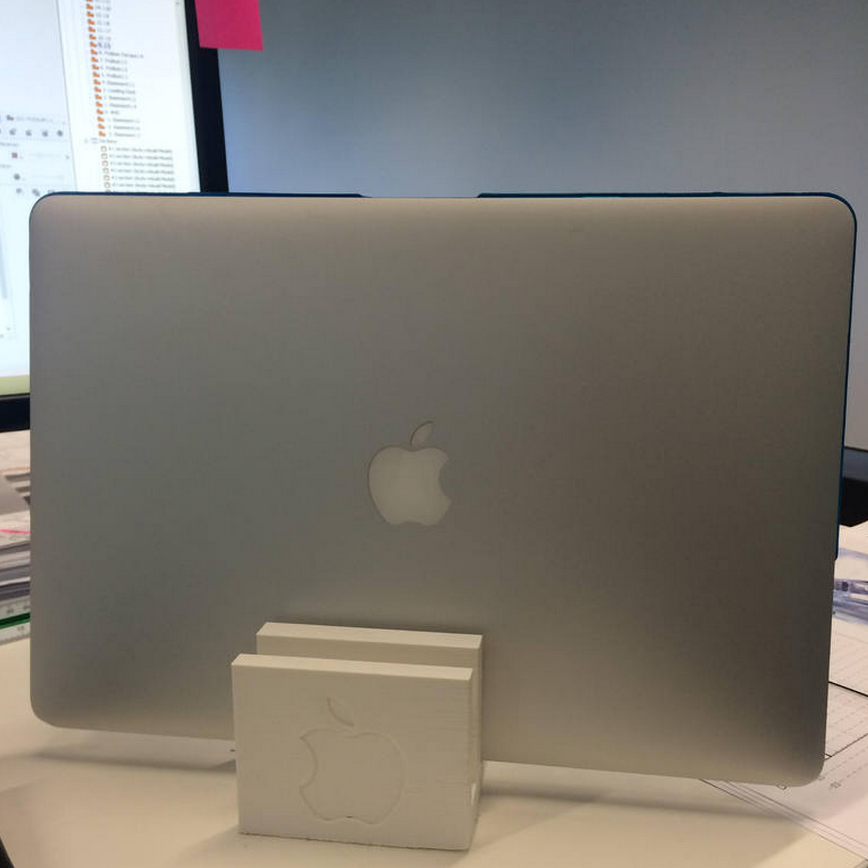 Free STL file Apple vertical laptop holder 🍎・Template to download and ...