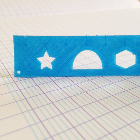 Free 3D printer designs Ruler to draw shapes ・ Cults