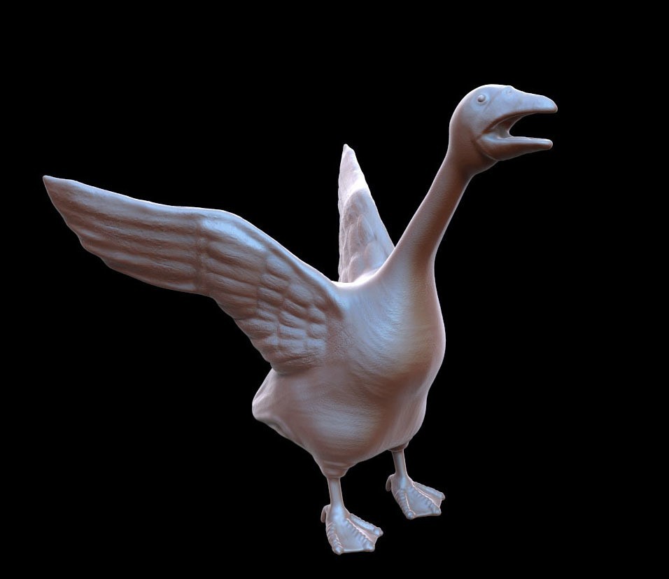 STL file goose, keychain・Design to download and 3D print・Cults