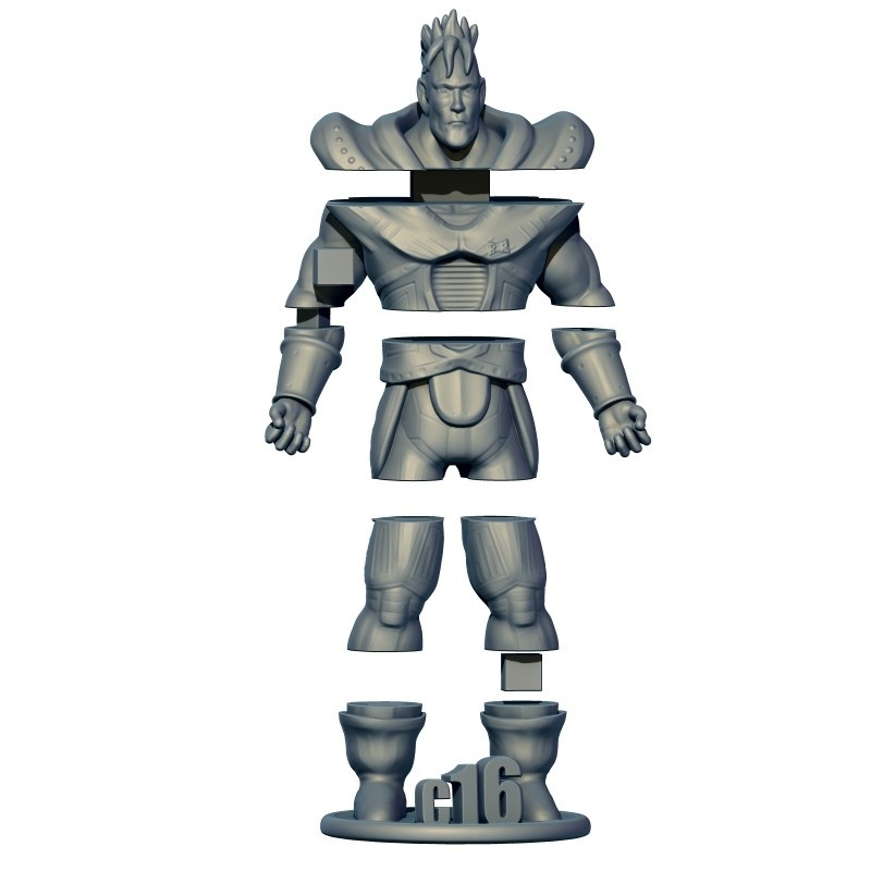 STL file Dragonballz cyborg C-16・Design to download and 3D print・Cults