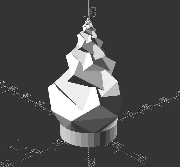 Fichier 3D gratuit Arbre de Noël cubique (OpenSCAD) - Mise à jour V1.2 ...
