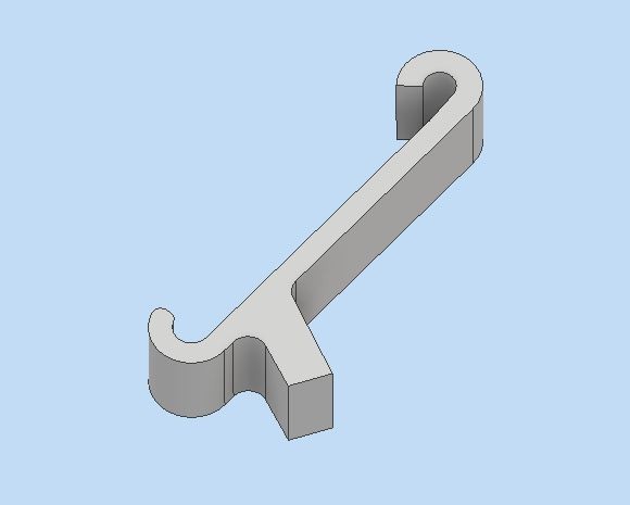 STL file small part for the connection between the cage and the rabbit ...