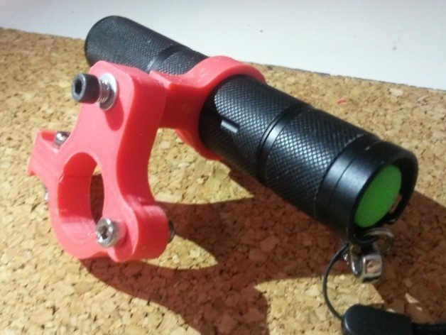 Free STL file bike flashlight mount・3D print model to download・Cults