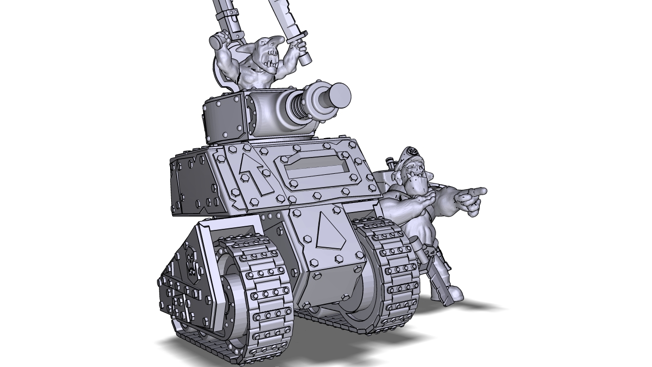 Free STL file Grot Tank (Type B) (ver. 2) 🪖・3D printable model to ...