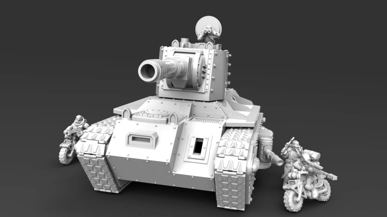 Free STL file Heavy tank "Ragnarok" (Mark-I 'female') 🪖・Template to ...