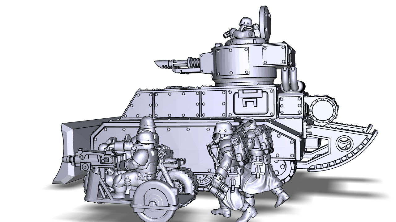 Free STL file Light tank "Nibelung" (Siegfried)・3D printing model to ...