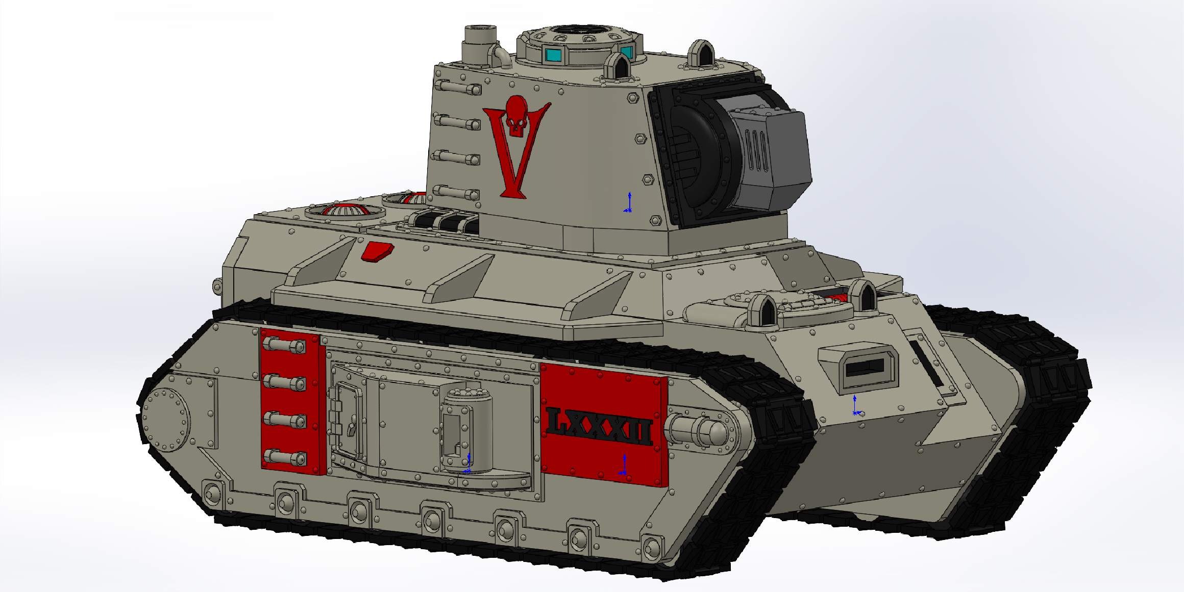 Free STL file Heavy tank "Ragnarok" (Mark-I 'female') 🪖・Template to ...