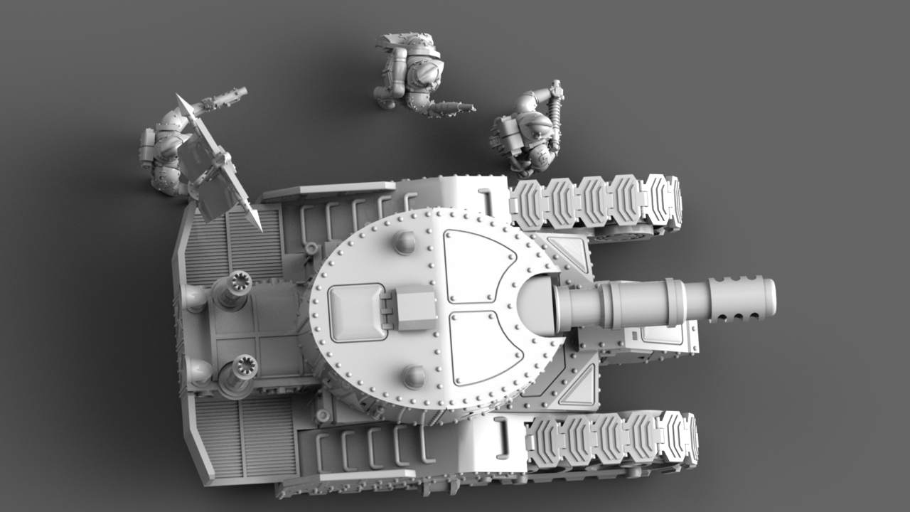 Free STL file Heavy steam tank "Svarog" + 2 turrets 😤・3D printing idea ...