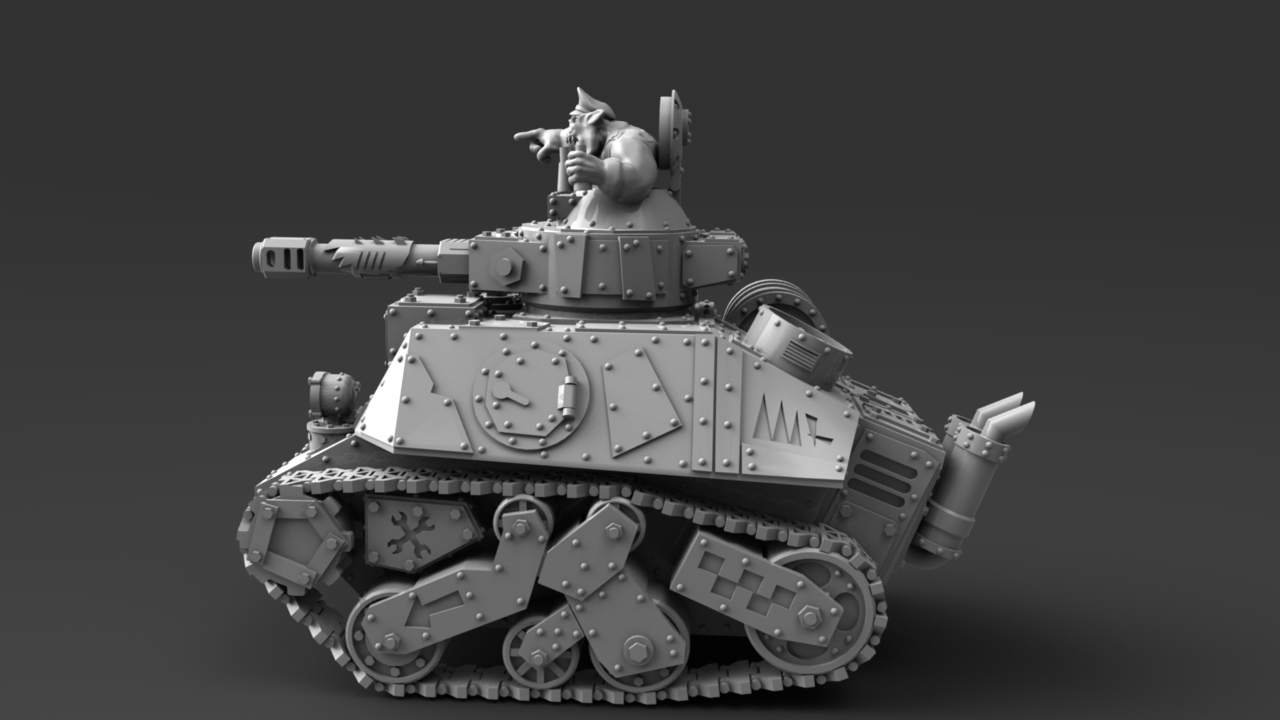 Free STL file Scrapt Tank (Orks) 🪖・3D printable design to download・Cults