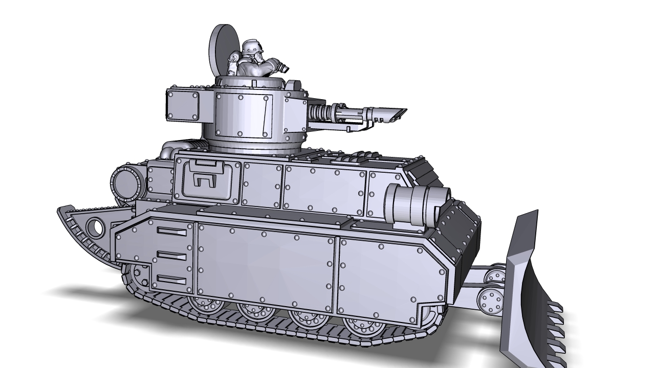 Free STL file Light tank "Nibelung" (Siegfried)・3D printing model to ...