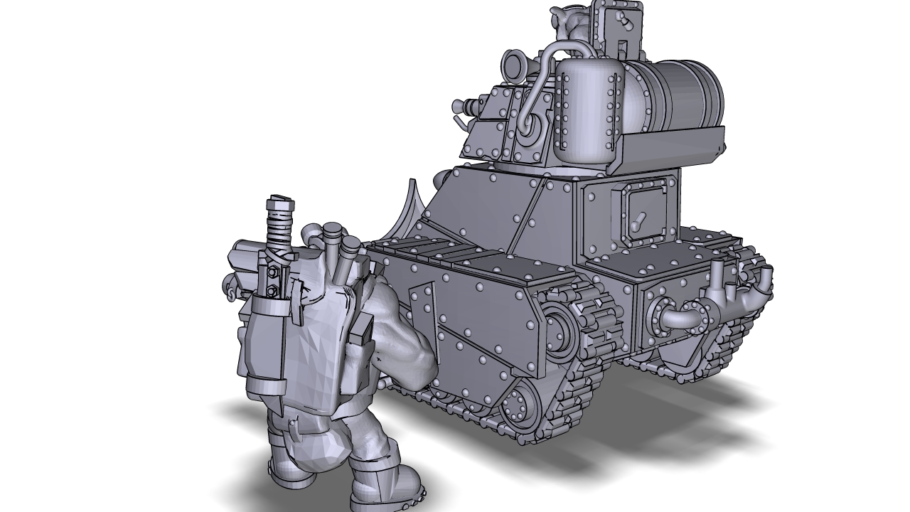 Free STL file Grot Tank (Type A) (ver. 2) 🪖・3D printing template to ...