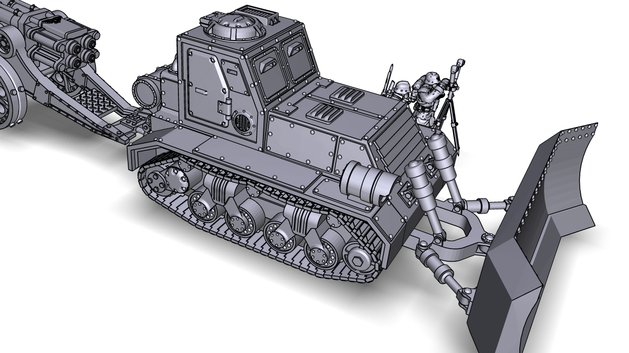 Free STL file Army tractor LandCrauler・Design to download and 3D print ...