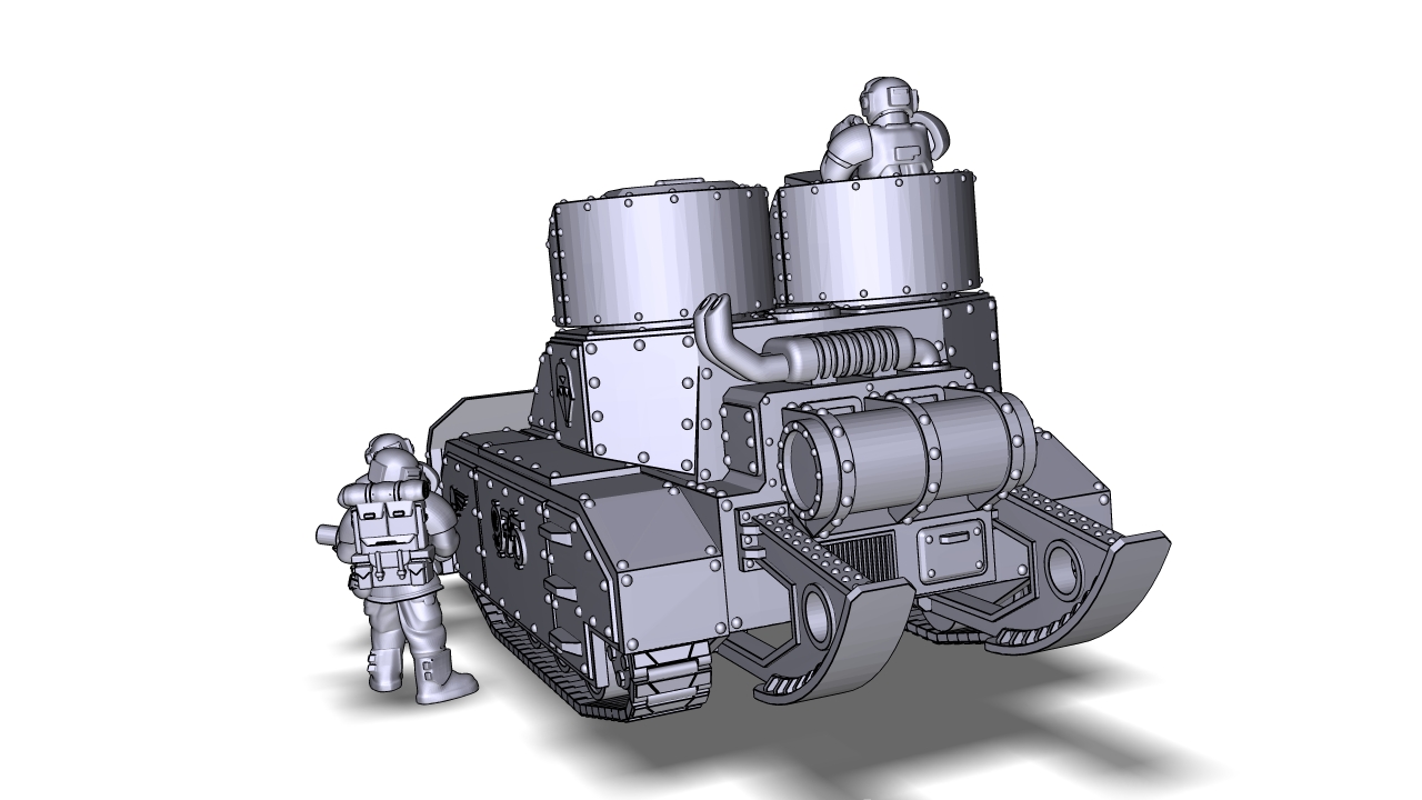 Бесплатный STL файл Light tank twin turret "Nibelung - MK-II ...