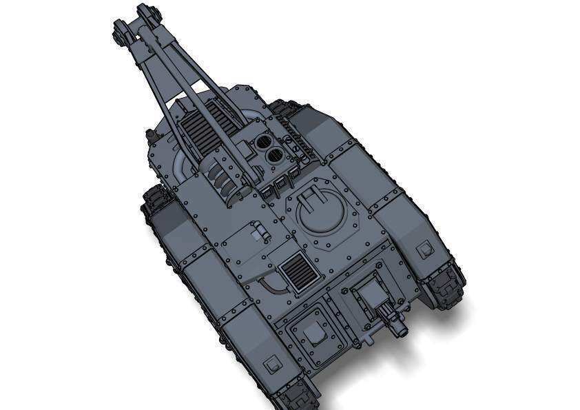 Free STL file Centaur Mark I "Hiron" (recovery tank) 🪖・3D print model ...