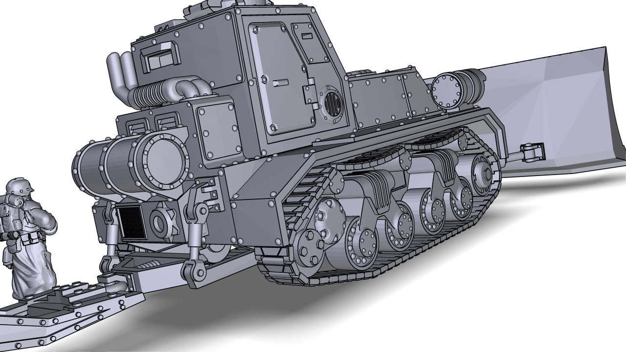 Free STL file Army tractor LandCrauler・Design to download and 3D print ...