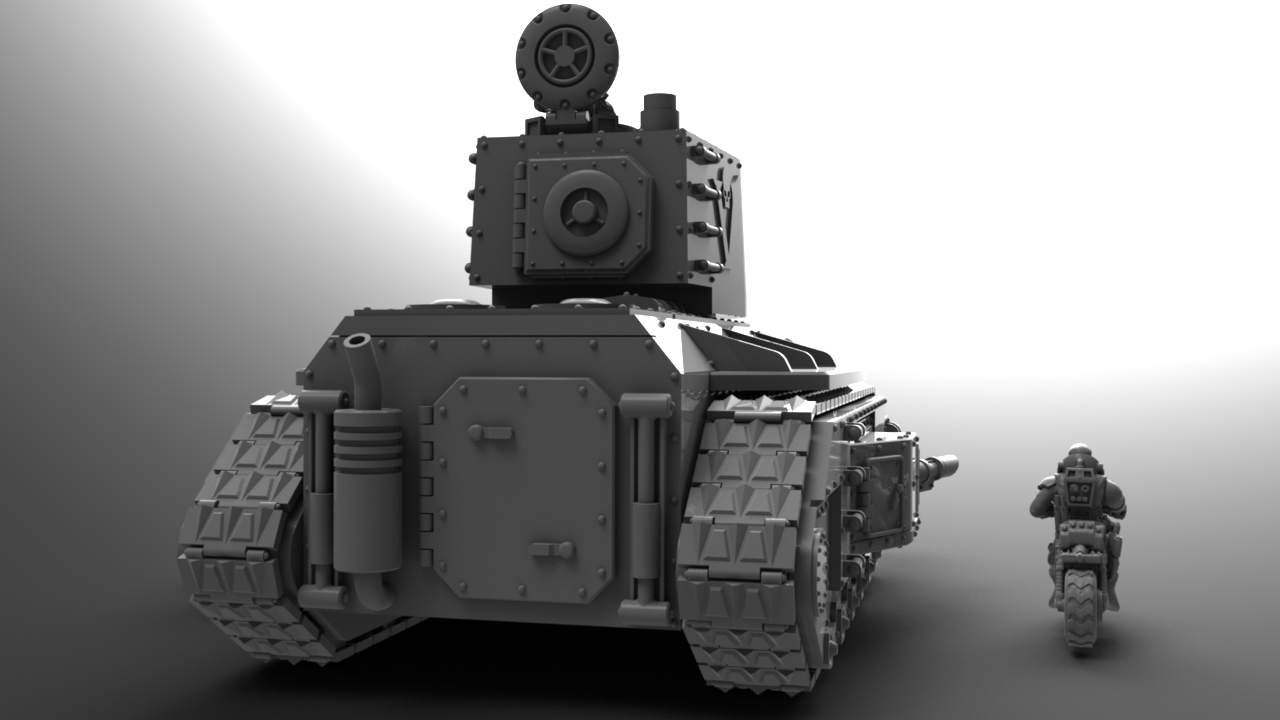 Free STL file Heavy tank "Ragnarok" (Mark-I 'female')・Template to ...