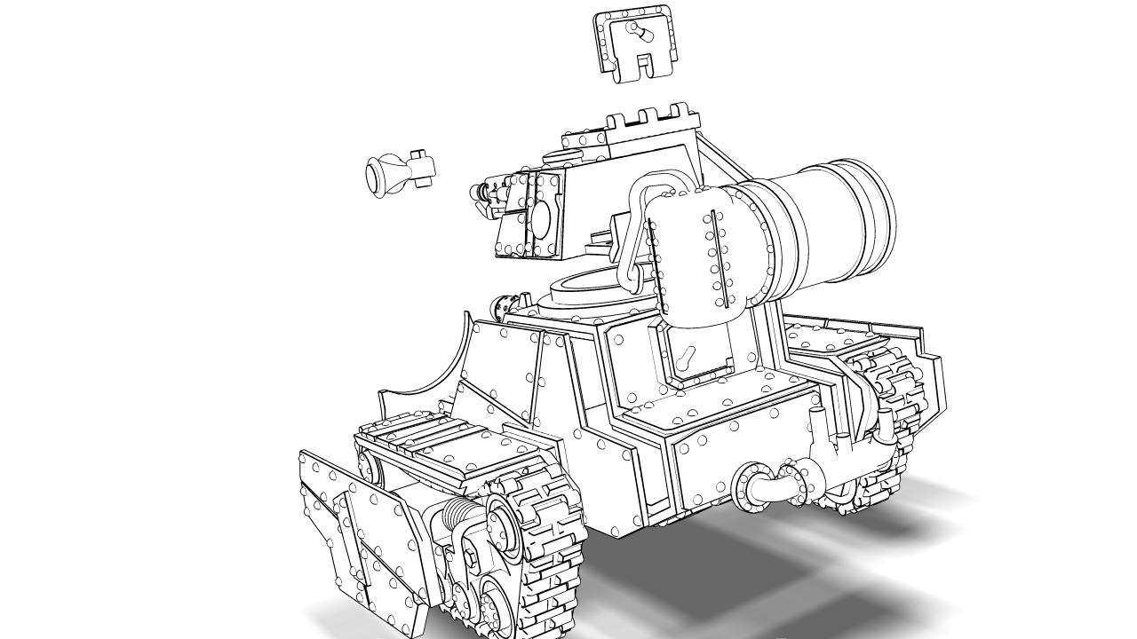 Free STL file Grot Tank (Type A) (ver. 2) 🪖・3D printing template to ...
