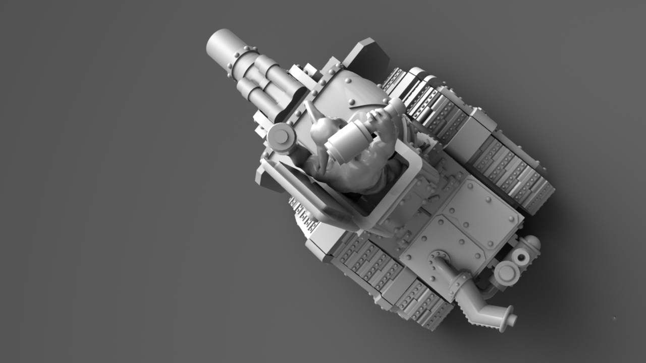 Free STL file Grot Tank (Type D) 🪖・3D printing model to download・Cults