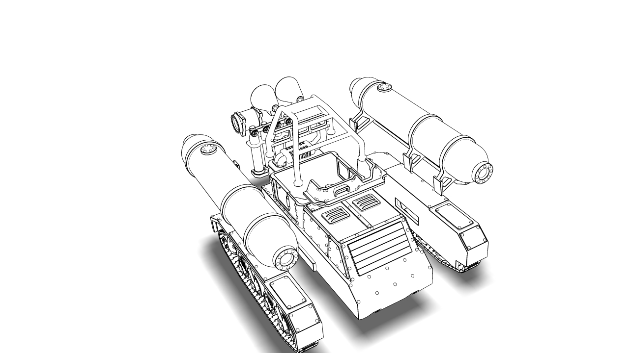 Free STL file Gas-tractor LandCrauler II ⚔・Template to download and 3D ...