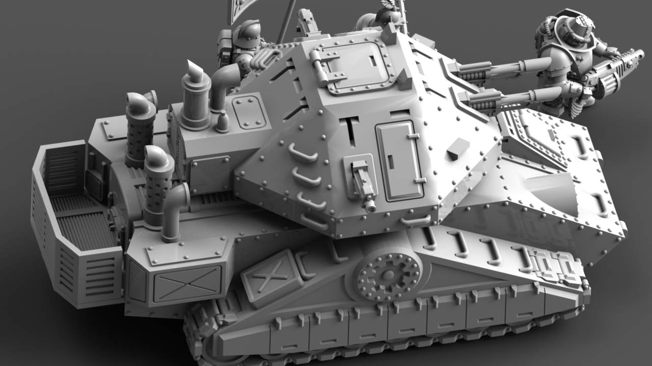 Free STL file Medium steam tank "Horz" + medevac module "Marena" 😤 ...