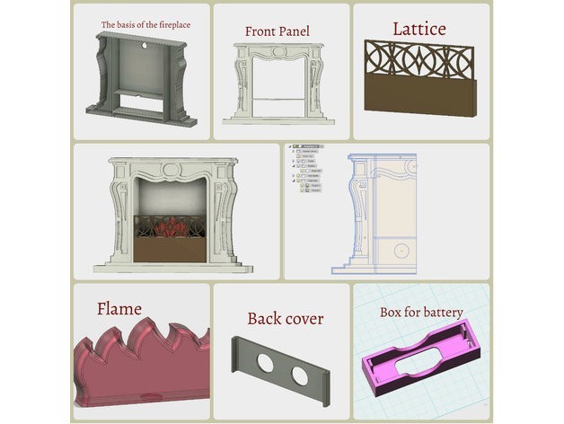 Free STL file Fireplace・3D print object to download・Cults