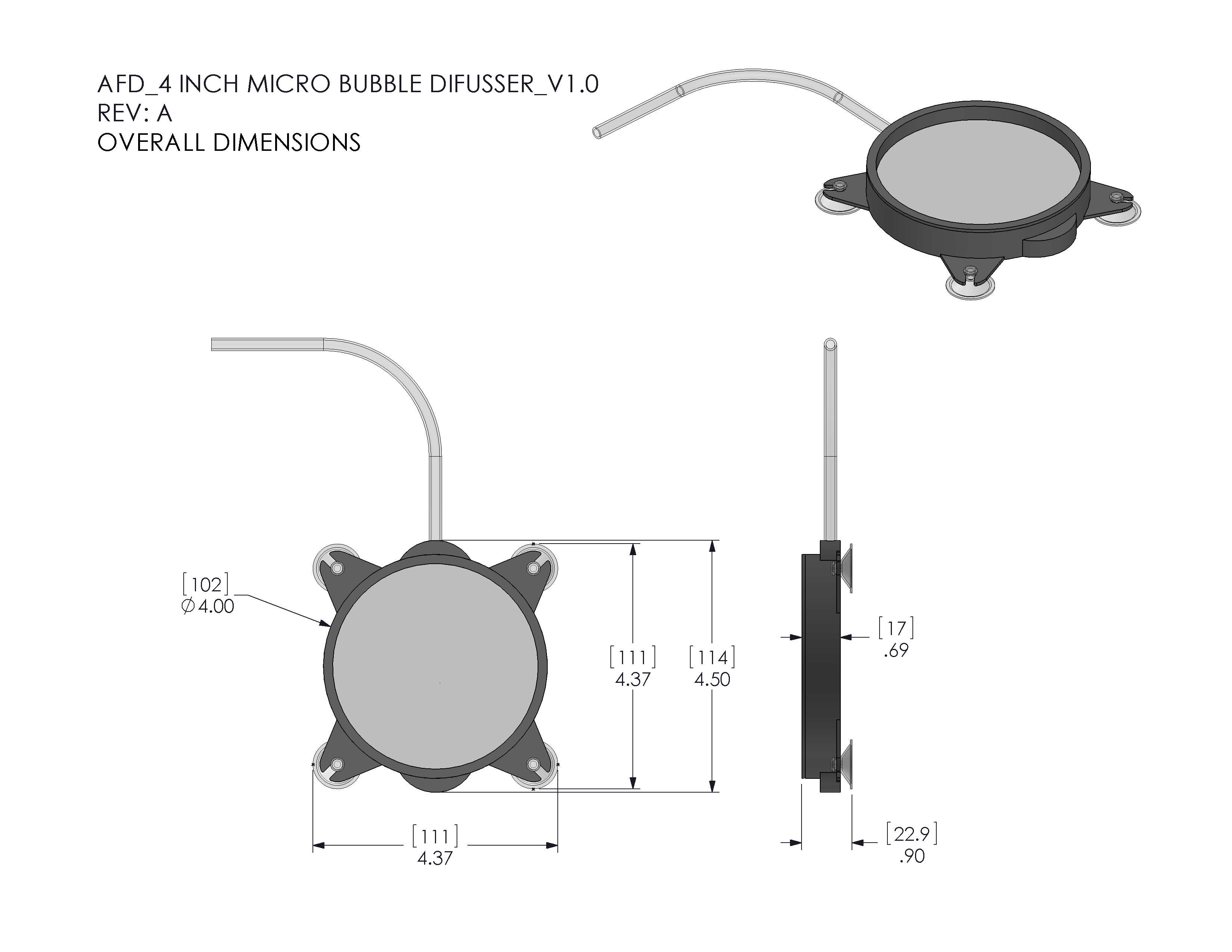 STL file Micro Bubble Air Diffuser 🏠・3D printing design to download・Cults